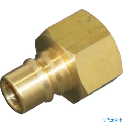 オレンジブック トラスコ中山　TRUSCOヤマト カップリングプラグ(おねじ取付用・真鍮)BLY48−PF 〔品番:BLY48PFBSBM〕[ 注番:8572552]特長●エアーには鋼鉄製、水には真鍮製・ステンレス製が適しています。仕様●最...
