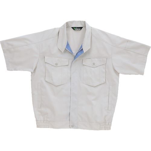 オレンジブック トラスコ中山　TRUSCOミドリ安全 春夏 男女共用E/C半袖ブルゾン シルバーグレー 5L 〔品番:GS341UE5L〕[ 注番:8574378]特長●運動性に優れたハーフラグラン袖を採用しました。●ポケットが多く、右胸は...