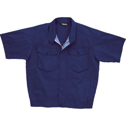オレンジブック トラスコ中山　TRUSCOミドリ安全 春夏 男女共用E/C半袖ブルゾン ネイビー 4L 〔品番:GS347UE4L〕[ 注番:8574443]特長●運動性に優れたハーフラグラン袖を採用しました。●ポケットが多く、右胸はダブル...