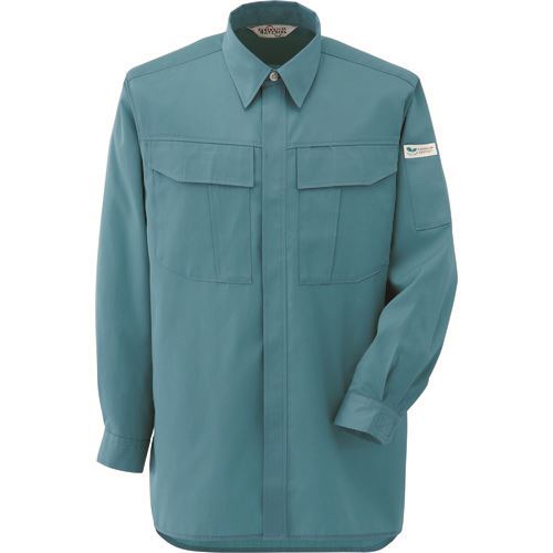 オレンジブック トラスコ中山　TRUSCOミドリ安全 春夏 エコ帯電防止 長袖シャツ ミストブルー LL 〔品番:RCS2593UELL〕[ 注番:8577343]特長●地球温暖化に配慮した、カーボンオフセット・ユニフォームです。●作業中、...