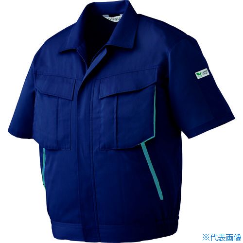 オレンジブック トラスコ中山　TRUSCOミドリ安全 春夏 エコ帯電防止 半袖ブルゾン ネイビー SS 〔品番:RCS587UESS〕[ 注番:8577450]特長●地球温暖化に配慮した、カーボンオフセット・ユニフォームです。●作業中、商品...