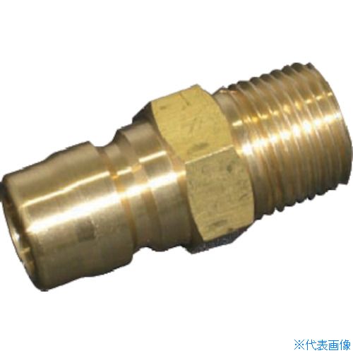 オレンジブック トラスコ中山　TRUSCOヤマト STYカップリング プラグ(めねじ取付用・真鍮)STY6−PM 〔品番:STY6PMBSBM〕[ 注番:8578129]特長●バルブのない内部構造なので圧力損失が少なく粘度の高い流体でも極め...