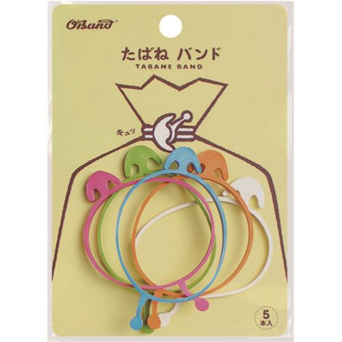 オレンジブック トラスコ中山　TRUSCOオーバンド たばね バンド #18×3 ミックス (5本入) 〔品番:GHT602TMX〕[ 注番:8580833]特長●輪ゴムにヘッドとタブが付いていることで、たばねやすさと外しやすさを可能にした...
