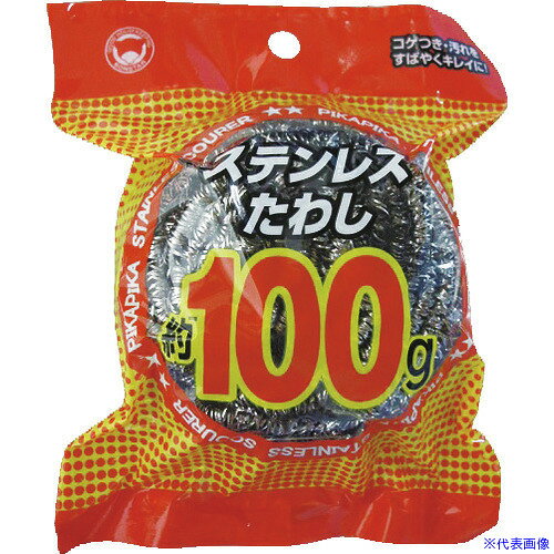 オレンジブック トラスコ中山　TRUSCOボンスター PKステンレスたわし 100g 〔品番:PK162〕[ 注番:8590891]特長●使用感に優れたソフトな手触りです。●金属のサビや油汚れ、調理器具のサビ落としまで幅広く使用できます。仕...