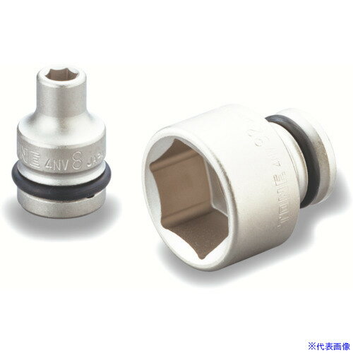 オレンジブック トラスコ中山　TRUSCOTONE 【店舗陳列用】インパクト用ソケット 対辺寸法23mm ハンガータイプ 全長40mm 〔品番:4NV23HP〕[ 注番:8591841]特長●無電解メッキのインパクト用ソケットです。用途●ボ...
