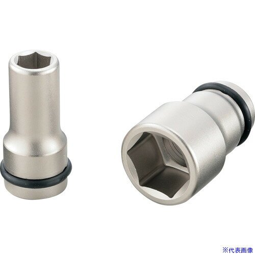 オレンジブック トラスコ中山　TRUSCOTONE 【店舗陳列用】インパクト用ロングソケット 12mm ハンガータイプ 〔品番:4NV12LHP〕[ 注番:8591852]特長●無電解メッキのインパクト用ソケットです。用途●ボルト・ナットの...