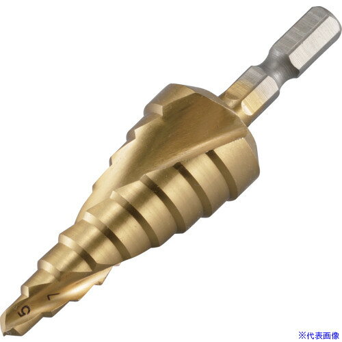 オレンジブック トラスコ中山　TRUSCORELIEF 六角軸 スパイラルステップドリル φ5−21mm 9段 〔品番:27565〕[ 注番:8592465]特長●バリ取り、穴のくり広げ、面取りなど1本で9サイズの穴あけができます。●スパイ...