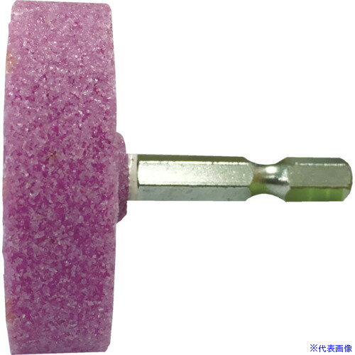 オレンジブック トラスコ中山　TRUSCORELIEF 六角軸 軸付砥石 金属用(PA) 平型 φ50×13mm 〔品番:27814〕[ 注番:8592488]特長●ステンレスなど金属加工、研削、バリ取りなどに便利です。用途●使用可能電動工...