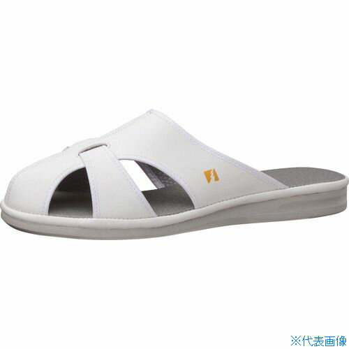 オレンジブック トラスコ中山　TRUSCOミドリ安全 静電サンダル PS−01ライトS ホワイト S 〔品番:PS01LSWS〕[ 注番:8593920]特長●靴底から静電気を逃し、スパークを防止します。●通気性に優れています。用途●クリー...