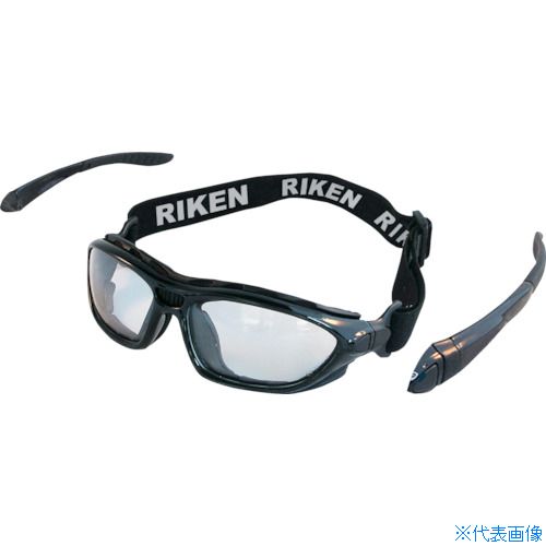 オレンジブック トラスコ中山　TRUSCOリケン 二眼式保護メガネ RV−710 〔品番:RV710〕[ 注番:8598191]特長●テンプル(ツル)とバンドを交換できる万能タイプです。●フレームにはソフトクッション付きです。●テンプルとバ...