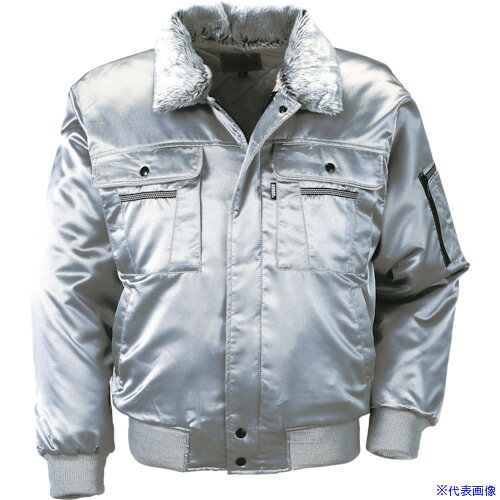 オレンジブック トラスコ中山　TRUSCOXEBEC 防寒ブルゾン215−22−L シルバーグレー 〔品番:21522L〕[ 注番:8614171]特長●胸ポケット下には夜間の安全に配慮した再帰反射テープを装備しています。用途●冬のあらゆる...