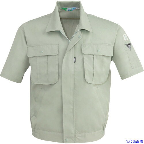 オレンジブック トラスコ中山　TRUSCOXEBEC 半袖ブルゾン3191−61−3L モスグリーン 〔品番:3191613L〕[ 注番:8614862]特長●再生ポリエステルを使用したエコウェアの帯電防止作業服です。●容量の大きなマチ付き...