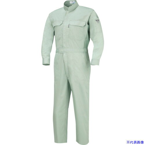 オレンジブック トラスコ中山　TRUSCOXEBEC サマーツナギ服9280−61−5L モスグリーン 〔品番:9280615L〕[ 注番:8617719]特長●ソフトな風合いに防縮防シワ加工を施し、パリッと着こなせる定番のサマー続服です。...