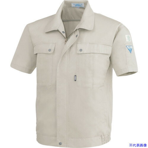 オレンジブック トラスコ中山　TRUSCOXEBEC 半袖ブルゾン9291−31−L アイボリー 〔品番:929131L〕[ 注番:8617824]特長●再生ポリエステルを使用したエコウェアで、JIS規格の帯電防止作業服です。●ソフトな風合...