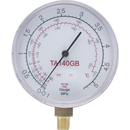 オレンジブック トラスコ中山　TRUSCOタスコ 高圧計 〔品番:TA140GB〕[ 注番:8641160]特長●校正証明書取得可能です。（別途料金）仕様●接続口径：1/8NPT●圧力表示(MPa)：-0.1〜5.3●ゲージ径(φmm)：8...
