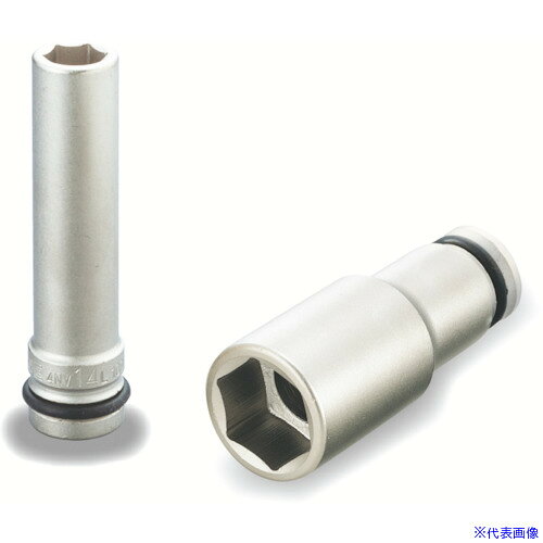 オレンジブック トラスコ中山　TRUSCOTONE インパクト用超ロングソケット 12mm ハンガータイプ 〔品番:4NV12L100HP〕[ 注番:8642408]特長●無電解メッキのインパクト用ソケットです。用途●ボルト・ナットの締付け...