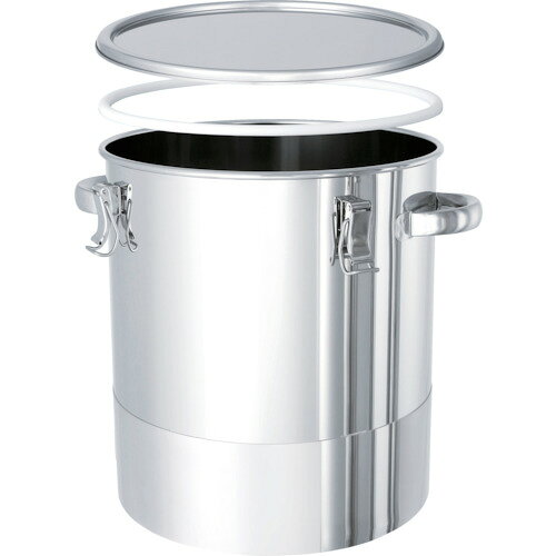 オレンジブック トラスコ中山　TRUSCOMONOVATE 鏡板型 PTFEパッキン付密閉容器 45L 〔品番:DTCTHPTFE39〕[ 注番:8666573]特長●投入時に活躍。溶剤に強いホッパー容器です。●ゴムパッキンを侵す溶剤が保存...