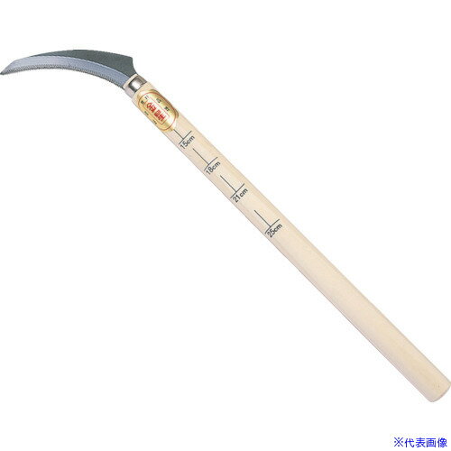 オレンジブック トラスコ中山　TRUSCOGS 金星 菜園用鎌4号(アスパラ用) 〔品番:140474〕[ 注番:8682074]特長●収穫時に便利な目盛付きです。用途●アスパラ等の収穫に。仕様●全長(mm)：450●目盛(mm)：刃先から...