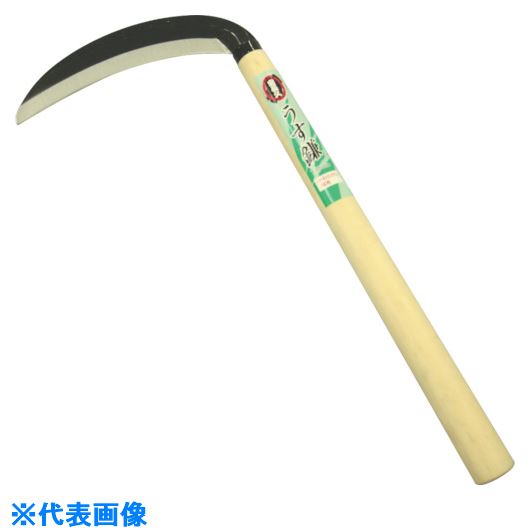 オレンジブック トラスコ中山　TRUSCO金象 宝長久 うす鎌 195mm 〔品番:156323〕[ 注番:8682154]特長●刃先はS45C相当を使用し熱処理を施すことにより耐磨耗性に優れ、切れ味が持続します。用途●やわらかい草の刈り取...