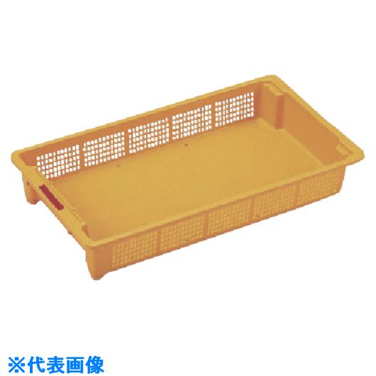 オレンジブック トラスコ中山　TRUSCORISU 食品用コンテナ 112060 DFコンテナーDF−12 オレンジ 〔品番:DF12〕[ 注番:8686896]特長●ネスティング(積み重ね)式コンテナです。●収納効率が良く、空箱時場所を取...