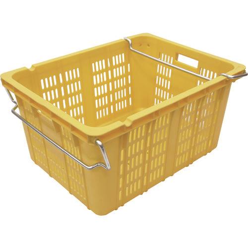 オレンジブック トラスコ中山　TRUSCORISU メッシュコンテナ 129273 プラスケットM−30持手付72L 黄 〔品番:NOM30〕[ 注番:8687073]特長●様々な分野で活用できるオールマイティーなメッシュコンテナです。●ス...