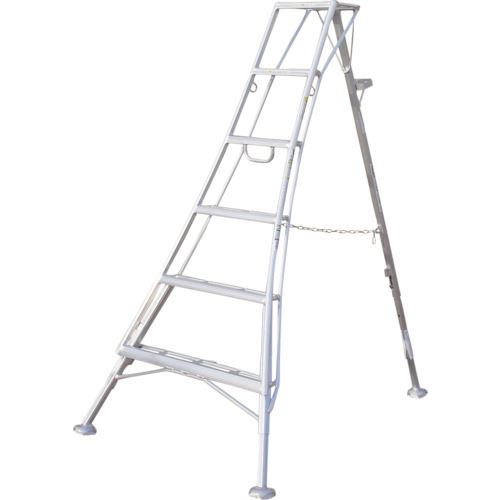 オレンジブック トラスコ中山　TRUSCOHARAX アルステップ 6段 〔品番:AMP6〕[ 注番:8688366]特長●アルミ製三脚脚立です。●3本伸縮タイプです。●補助ステップ付です。用途●植木の手入れなどの作業に。仕様●最大使用質量...