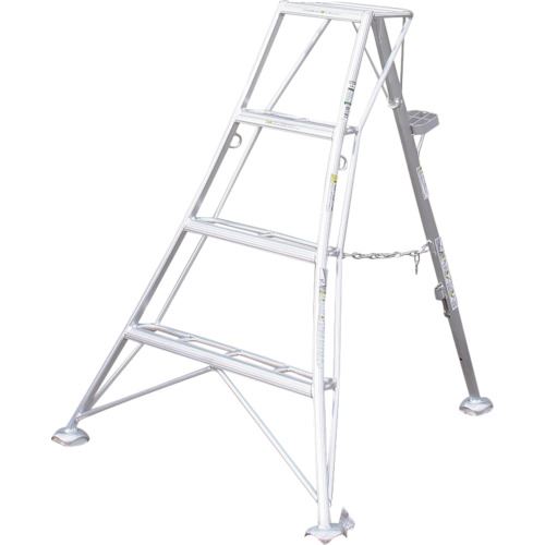 オレンジブック トラスコ中山　TRUSCOHARAX アルステップ 4段 〔品番:AP4〕[ 注番:8688373]特長●アルミ製三脚脚立です。●後支柱伸縮タイプです。用途●庭木の手入れ、果樹などの収穫作業に適しています。仕様●最大使用質量...