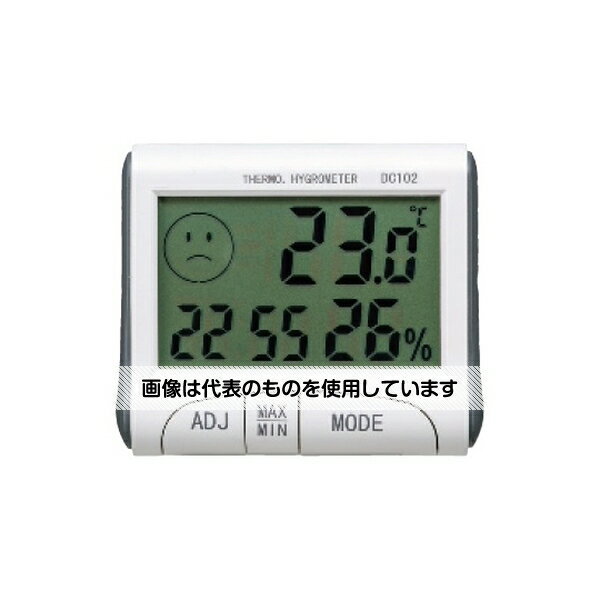 【アズワン AS ONE】分析・特殊機器 公害・環境機器 環境測定その他 ●快適度をアイコン表示 ●温度・湿度・時間を同時表示 ●自立スタンド、マグネット付 商品の仕様 ●センサ温度：サーミスタ湿度：静電容量型 ●測定範囲温度：-10〜+5...