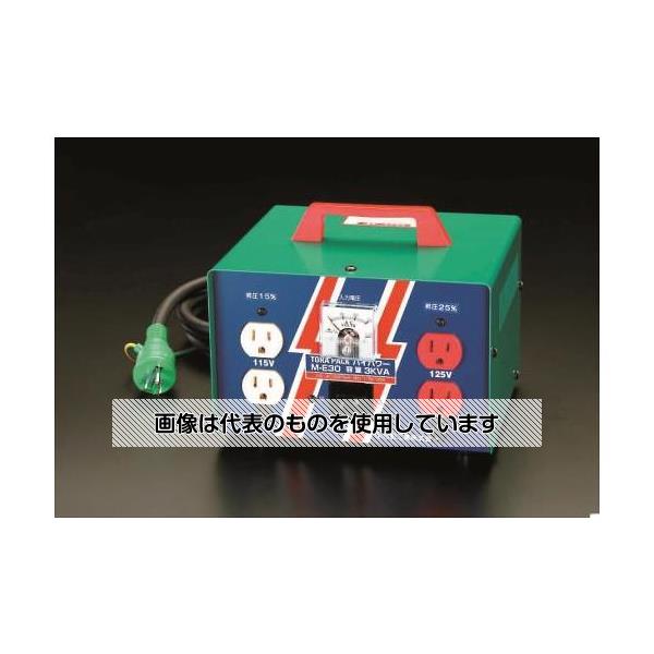 【アズワン AS ONE】実験室設備 工具類 工具、道具 商品の仕様 ●昇圧専用型 ●容量：3.0kVA ●入力電圧：単相100V ●出力電圧：単相125V・単相115V ●出力コンセント：4個 ●サイズ：220×190×180(H)mm ...
