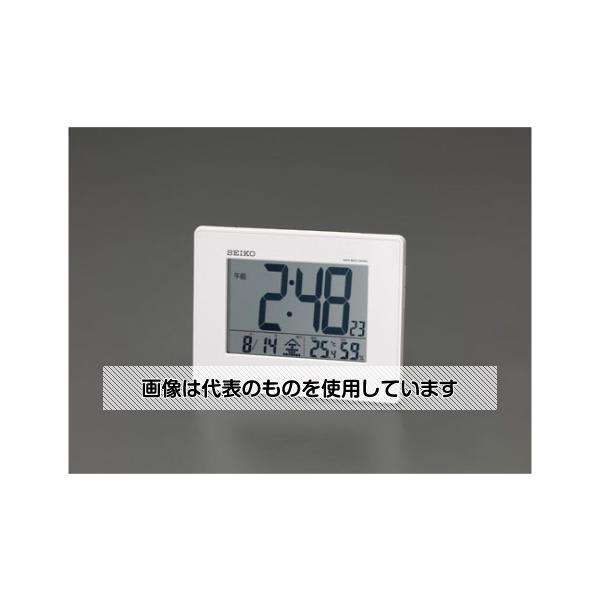 【アズワン AS ONE】実験室設備 工具類 工具、道具 商品の仕様 ●掛置兼用 ●電波受信機能 ●電波受信OFF機能 ●周波数：40kHz/60kHz自動選局 ●電子音アラーム ●機能：温度・湿度表示、アラームオートストップ機能(約5分間...