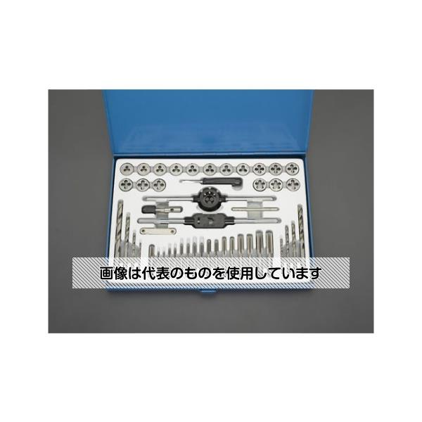 【アズワン AS ONE】実験室設備 工具類 工具、道具 ●M3〜M12サイズ＋UNC・UNFを揃えたお得なセットです(スチールケース付) 商品の仕様 ●材質：タップ・ダイス／アロイスチールドリル／HSS ●タップサイズ：メトリック並目・細...