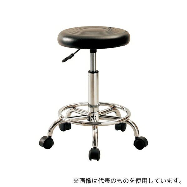 【アズワン AS ONE】実験室設備 事務用品・OAデスク 事務用品 ●丈夫で型崩れしにくいモールドウレタンとポリウレタンレザーを採用した特殊加工座面のチェア 商品の仕様 ●サイズ:W330×D330×H480〜640mm ●張地:合成皮革...