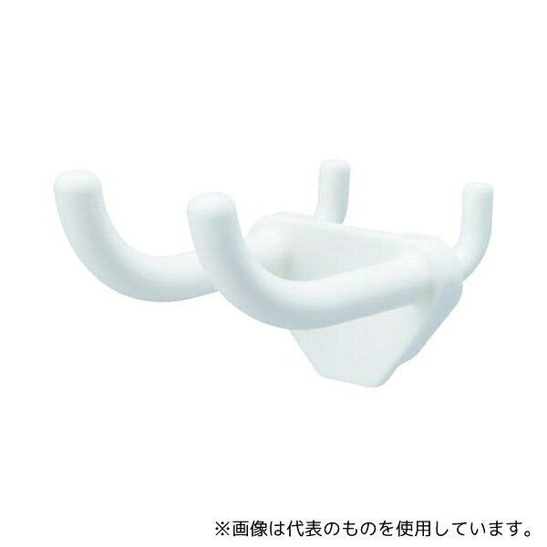【アズワン AS ONE】実験室設備 工具類 工具、道具 ●パンチングボード用フックです。 ●工具の収納・分類に。 ●壁面の有効利用に。 商品の仕様 ●色:白 ●幅(mm):35 ●品名:樹脂2連フック白 ●長さ(mm):49 ●縦(mm)...
