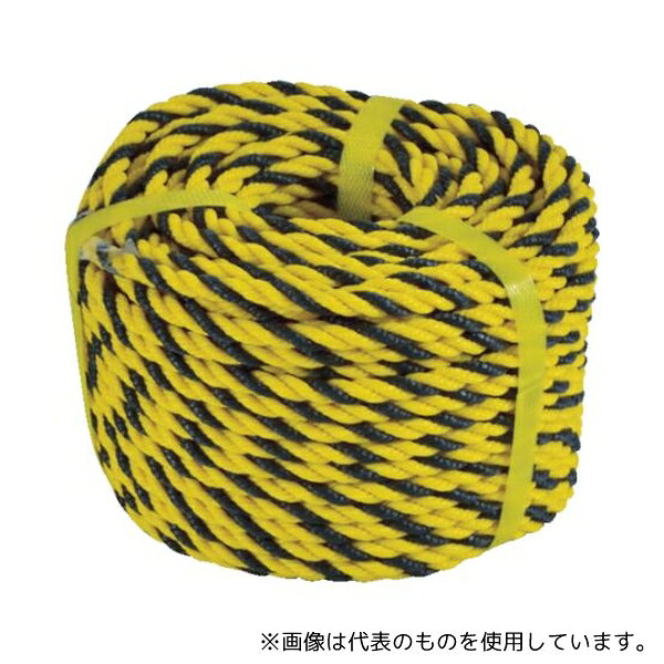 【アズワン AS ONE】実験室設備 工具類 工具、道具 ●工事現場などにおいて、安全標識、または区画整理用として使用できる、廉価版の黒黄色の2色のトラロープです。 ●立入禁止・危険区域の表示。 商品の仕様 ●色:黄/黒 ●線径(mm):7...