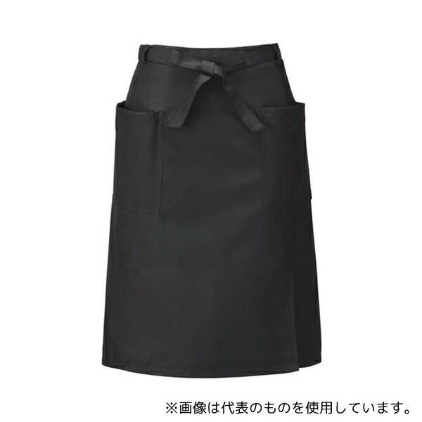 【アズワン AS ONE】実験室設備 事務用品・OAデスク 事務用品 ●退色防止加工。 ●使いやすい腰下エプロン、ミドル丈、ブラック色。 商品の仕様 ●素材:ツイル、ポリエステル100% ●JANコード：4562213019591 【※ご注...