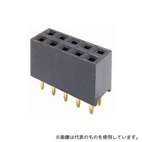 【アズワン AS ONE】物理・物性測定器 タイマー・電気器具 電気器具関連商品 ●2.54mm(0.1inch)ピッチのピンソケット2列x5ピン=10ピンです。標準0.64mm角の角ピンヘッダーと勘合し丸ピンソケットやICソケットとは同じ...