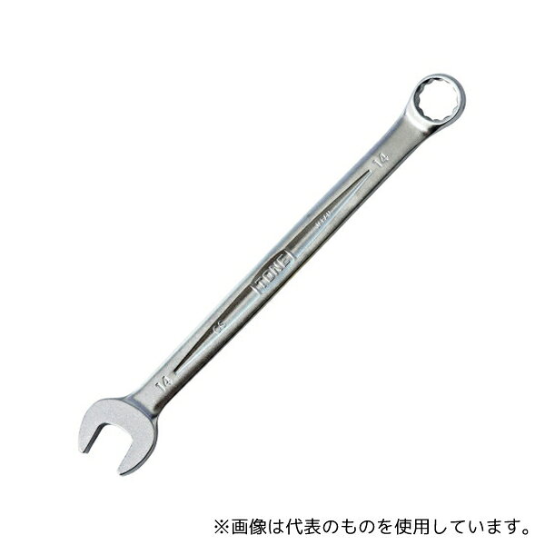 【アズワン AS ONE】実験室設備 工具類 工具、道具 ●スパナのスピードと、めがねレンチの強さを兼ね備えたコンビネーションスパナ。 ●仮締めをスパナ側で、本締めはめがね側でというように、1本で2役の機能工具です。 ●使いやすく手になじむ...