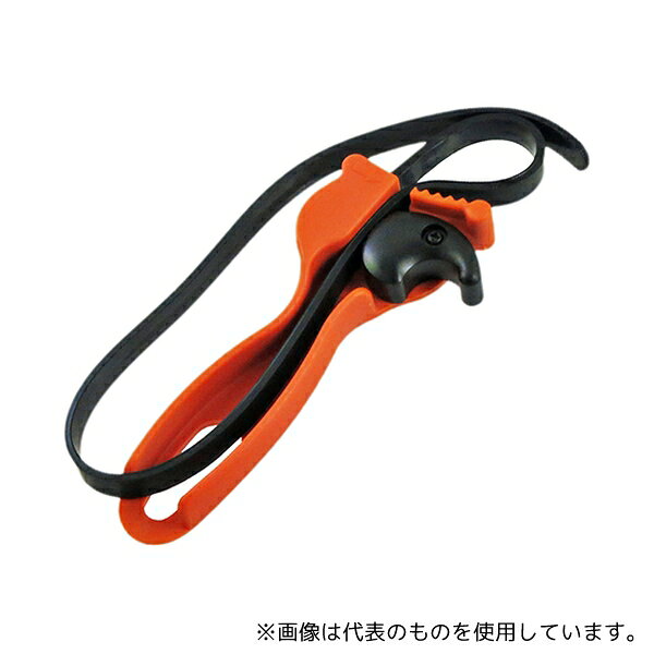 【アズワン AS ONE】実験室設備 工具類 工具、道具 ●丈夫な特殊ラバーストラップでパイプ・配管などを締めつ付けて回すことができるパイプレンチ。 ●ゴムのベルトなので滑りにくく、しっかり固定できます。 ●ご家庭内の固くて開かないビンの蓋...