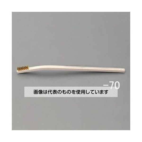 【アズワン AS ONE】汎用科学機器 粉砕機器・ホモジ 粉砕・混合・ふるい関連商品 商品の仕様 ●ブラシ材質：真鍮 ●ハンドル材質：合板 ●全長：350mm ●ブラシサイズ：6.4×32mm ●行数：3行 ●毛丈：11mm ●線径：0.1...