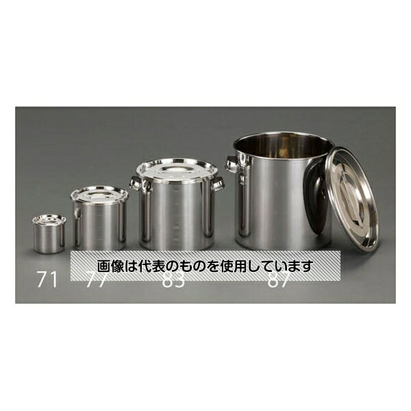 【アズワン AS ONE】汎用器具・消耗品 金属、ホーロー容器・バット類 金属、ホーロー大型容器 商品の仕様 ●材質：ステンレス(18-8) ●容量：2.1L ●内寸サイズ(mm)：φ140×140 ●板厚：本体／0.7mm フタ／0.6m...
