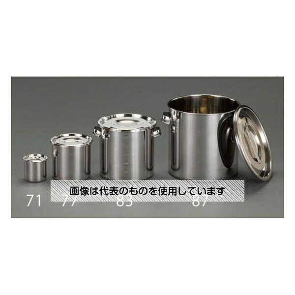 【アズワン AS ONE】汎用器具・消耗品 金属、ホーロー容器・バット類 金属、ホーロー大型容器 商品の仕様 ●材質：ステンレス(18-8) ●容量：8.0L ●内寸サイズ(mm)：φ220×220 ●板厚：本体／0.7mm フタ／0.6m...