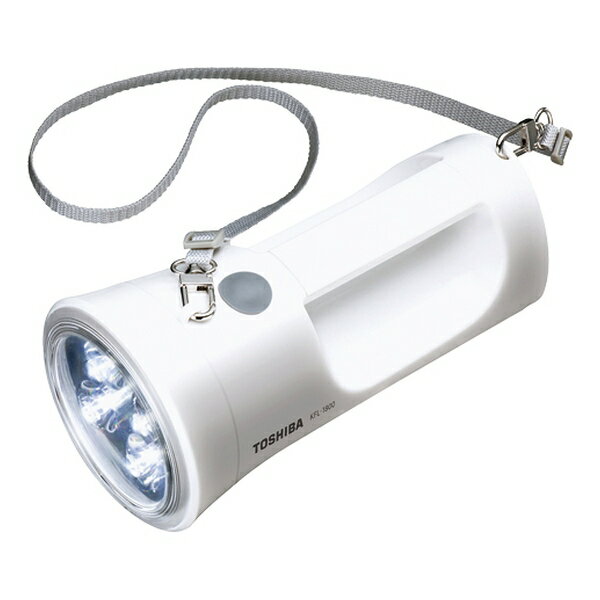 商品の特徴 東芝 KFL-1800(W) 東芝LEDサ-チライト 乾電池別 ホワイト 防滴構造（JIS　IPX1）で雨の中でもOK。 製品仕様 ●外寸：幅105×奥210×高105mm ●重量（電池除く）：約280g ●使用電池：単1形乾電...