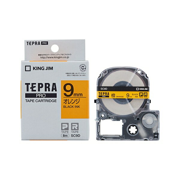商品の特徴 キングジム SC9D テプラPROテープ 9MM オレンジ 目的に応じて使い分ければ、もっと便利で美しく。 製品仕様 JANコード：4971660760862