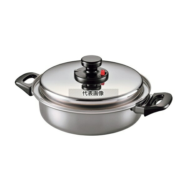 商品の特徴 18-10(ステンレス) (電磁対応) エクストラ 卓上両手鍋 24cm ●熱伝導にすぐれた軟鉄とニッケル層を、保温力と耐久性にすぐれた最高級18-10ステンレス鋼でサンドした3層鋼ですから、熱が均等にじっくり伝わり、あたためや...