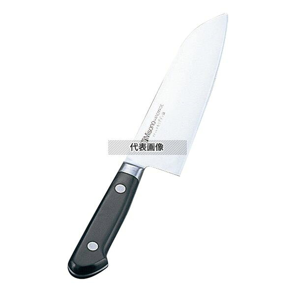 商品の特徴 ミソノ モリブデン鋼 ツバ付 三徳庖丁 No.581 18cm ●切れ味が冴え、しかもサビにくい。ミソノ・モリブデン鋼庖丁は、モリブデンとバナジウムの入ったハイカーボンの高級ステンレス(13クローム)・モリブデン鋼を使用し、ハイ...
