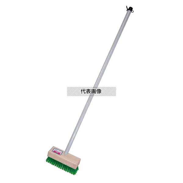 商品の特徴 オークランド デッキブラシ 製品仕様 ●商品ブランドシリーズ:オークランド ●品名情報分解1 物:ブラシ ●外寸:180×1120/ ●重量:565g ●材質:柄：竹(塩ビ被膜)/頭：PVC JANコード：4976508115859