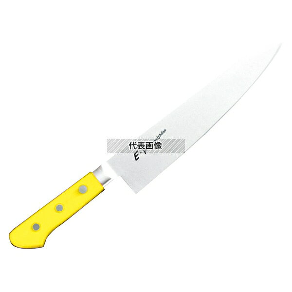 商品の特徴 EBM(江部松) E-PRO モリブデン 牛刀 27cm イエロー ●さびに強く耐久性に優れたモリブデン鋼 ●ナイフシリーズ耐熱120℃の特殊樹脂ハンドル。食器洗浄機・温風殺菌OK(100℃以下の設定) ●両刃 製品仕様 ●英語...