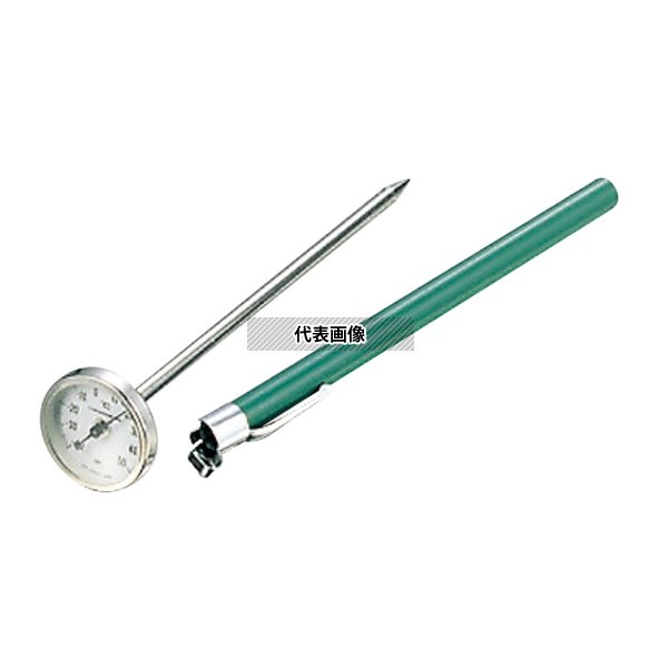 商品の特徴 SATO ポケットバイメタル 温度計 200℃ ●1目盛2℃ 製品仕様 外寸1:φ25×145mm 重量:13g 材質:本体:ステンレス、ケース:樹脂 測定・調節 温度範囲 能力:0~200℃ 製造生産国:中国 JANコード：4...