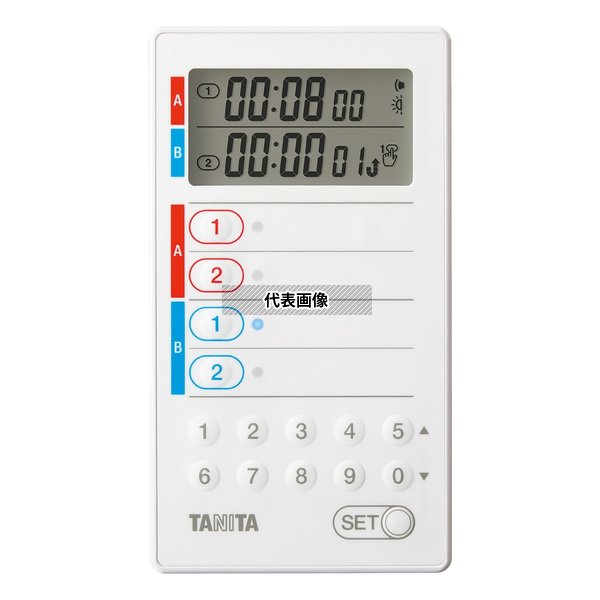 商品の特徴 タニタ 業務用デジタルタイマー 洗えるタイプ(防水)TD-428 ●飲食店の要望を詰め込んだタイマー ●防水タイマー ●毎回決まった時間をはかることが多い方向け ●設定したタイマー内容をラベルにして貼り見える化 ●10キー・プリ...
