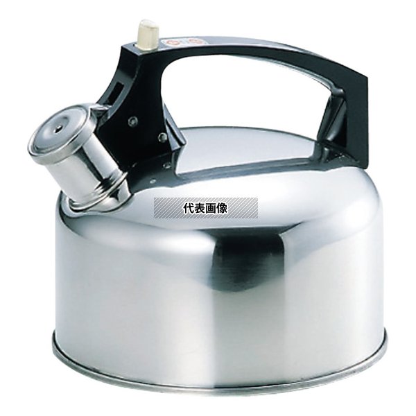 商品の特徴 K 18-8 オルゴール ケットル 2.3L ●笛吹き機能付 ●注ぎ口より給水して下さい。 製品仕様 外寸1:205mm 外寸3:口径:38mm 内寸1:深さ:110mm 容量:2.3L 材質:18-8ステンレス(SUS304)...